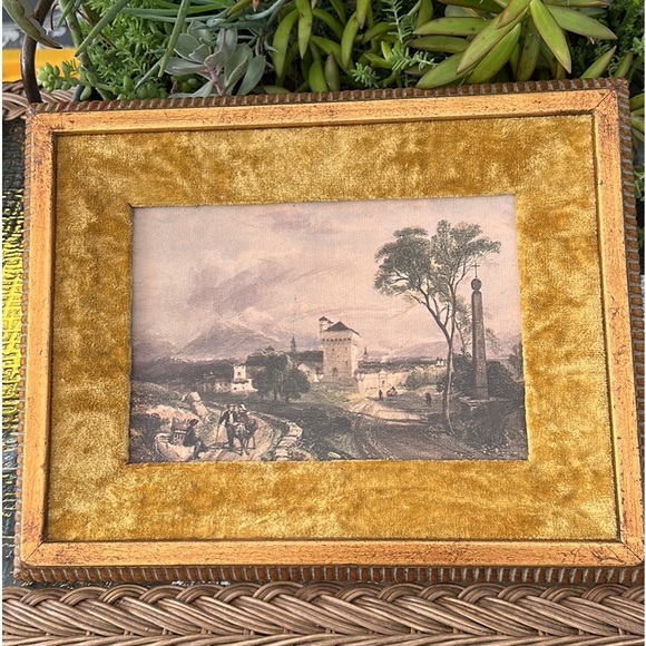 Art | Antique Print Of Mediterranean Village In Italy James Duffield ...